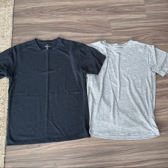 Fabletics | Shirts | Mens Medium Fabletics Black And Gray Tshirt Set ...